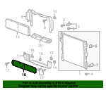 2018-2021 GM Front Bumper Shutter 84646341 GM | GMPartsDirect.com
