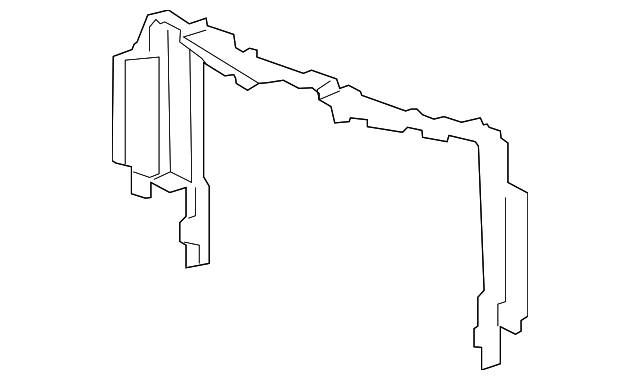 2018-2019 Chevrolet Traverse Upper Radiator Air Baffle 84342319 ...