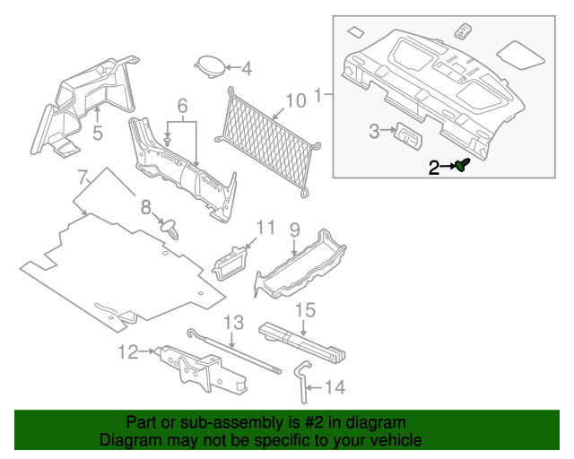 2005-2021 Ford Trunk Side Trim Retainer *W706635*SSW | TascaParts.com