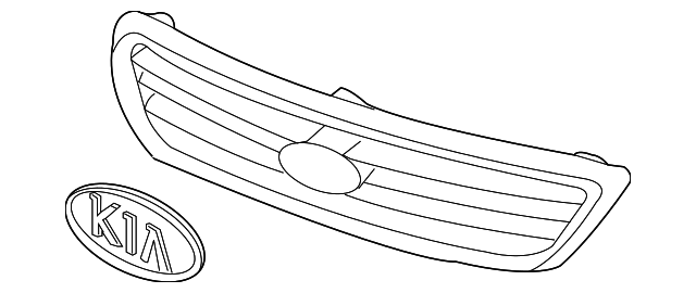 2009-2010 Kia Optima Grille Assembly 86350-2G500 | QuirkParts