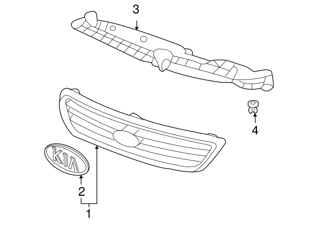 86350-2G500 - Grille Assembly 2009-2010 Kia Optima | Kia.Parts Store