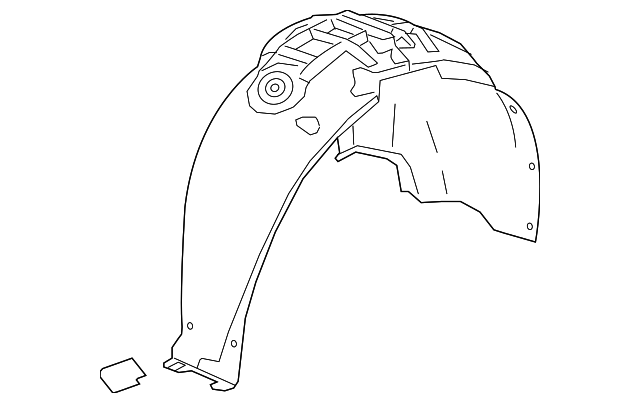 2017-2023 Chevrolet Bolt EV Rear Driver Side Wheelhouse Liner with Nuts ...