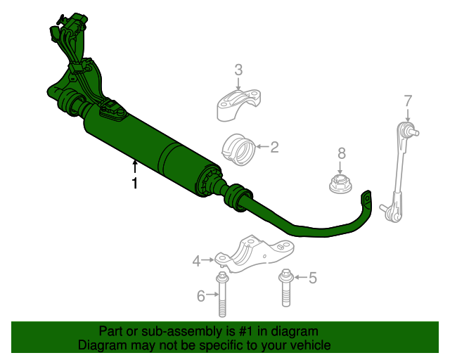 Genuine BMW 31-30-6-873-471 | Stabilizer Bar | FREE Shipping on Most ...