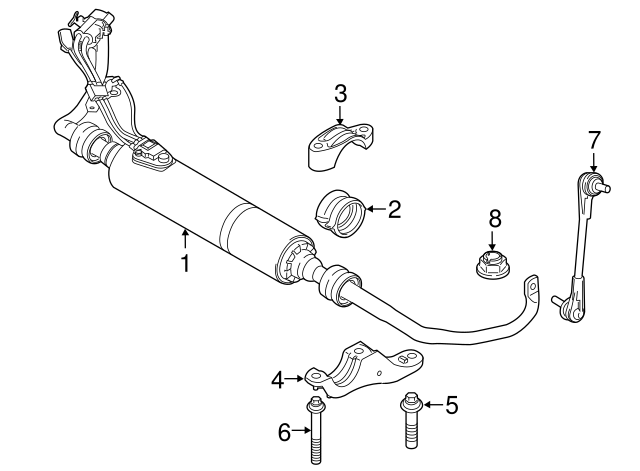 Genuine BMW 31-30-6-873-471 | Stabilizer Bar | FREE Shipping on Most ...