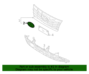 2022-2023 Hyundai Tucson Grille Emblem 86300-N9000 | OEM Parts Online
