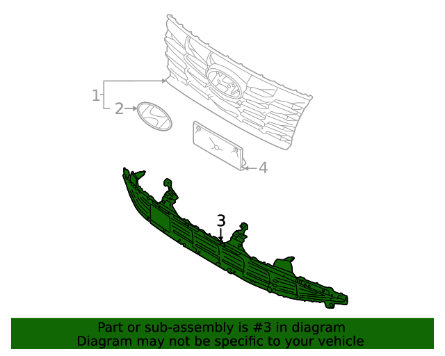 2022-2024 Hyundai Tucson Lower Grille 86531-N9020 | OEM Parts Online