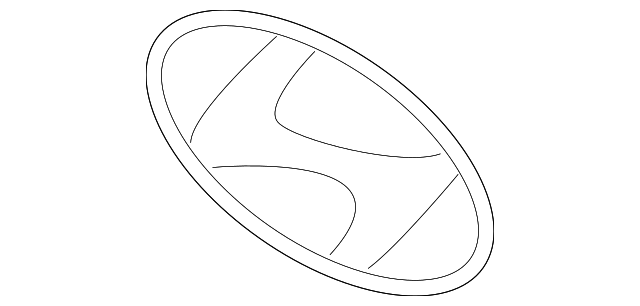 Genuine Grille Emblem for 2022-2024 Hyundai Tucson | Part# 86300-N9100 ...