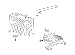 2001-2005 Porsche 911 Engine Oil Cooler Line 996-106-537-74 | Sunset ...