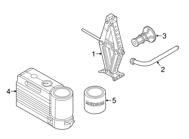 2017-2020 Fiat 500X Wheel Lug Wrench 68273237AA | TascaParts.com