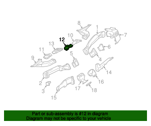 906-831-10-45 - Heat Duct 2010-2013 Mercedes-Benz | Mercedes-Benz USA Parts