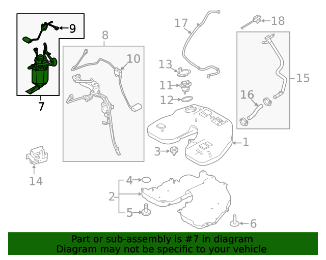 Genuine OEM Fuel Pump Part# LR101793 Fits 2017-2022 Land Rover: Up To ...