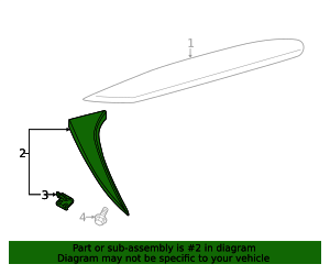 2019-2025 Toyota Side Spoiler 76088-12060 | Toyota Parts Center