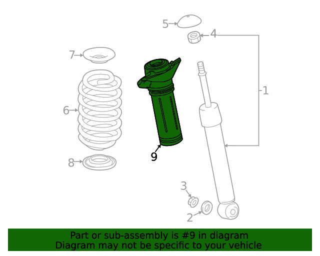 2018-2024 Toyota Suspension Shock Absorber Mount 48750-06300 | Toyota ...
