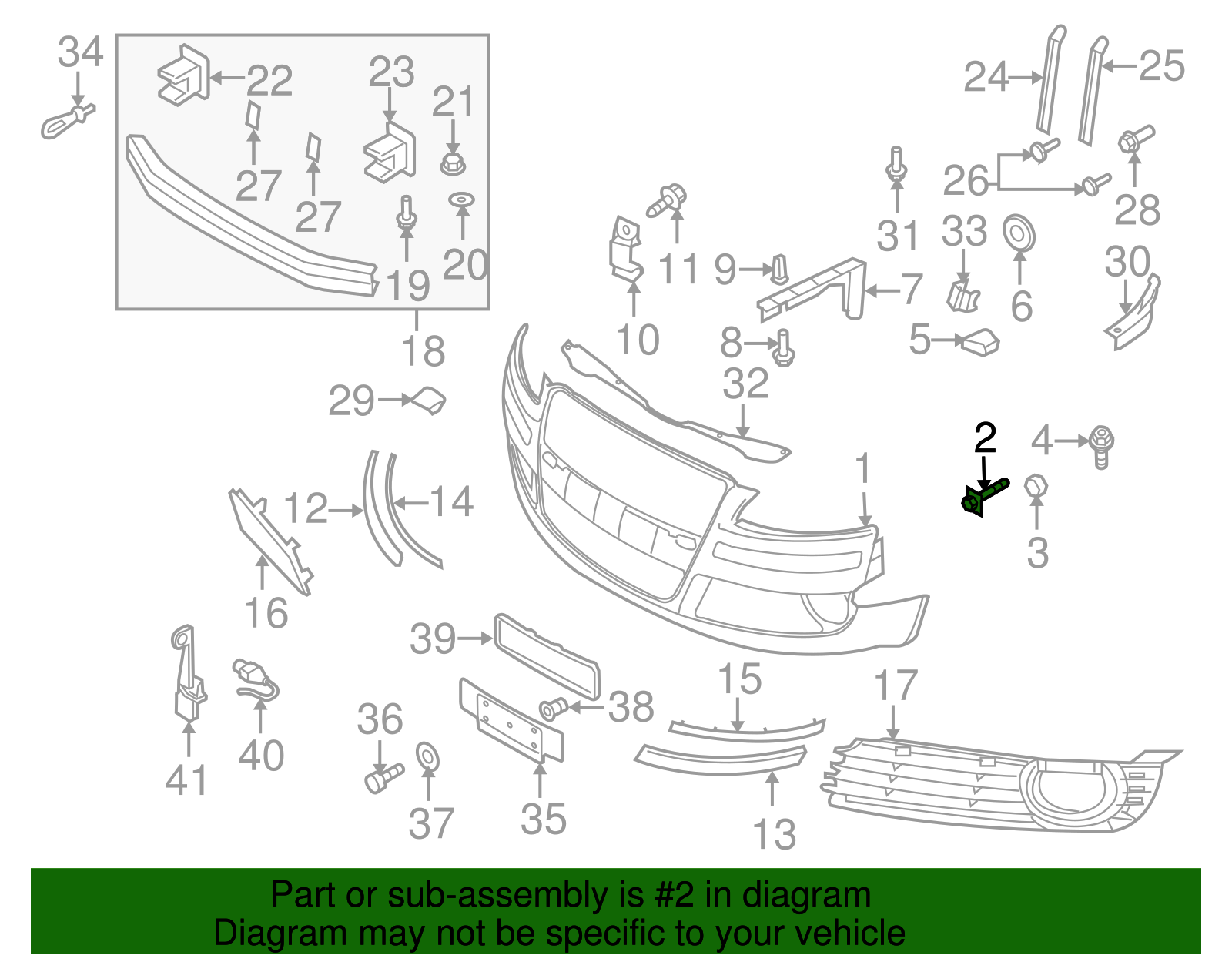 WHT-000-936 - Bumper Cover Bolt 2004-2021 Audi | Audi OEM Parts