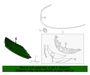 2021-2024 Toyota Sienna Lower Grille 53102-08090 | Retail Performance ...