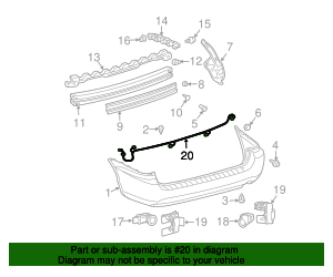 2004-2010 Toyota Sienna Wire Harness 82163-AE020 | OEM Parts Online