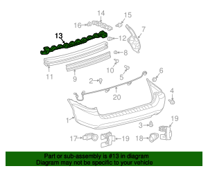 2004-2010 Toyota Sienna Energy Absorber 52615-AE010 | Toyota Parts Center