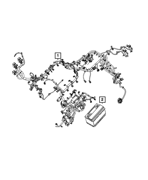Battery, Battery Tray and Cables for 2020 Ram 2500 | Mopar Wholesale Parts