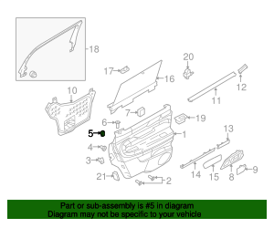2010-2014 Ford Door Trim Panel Retainer -W712793-S300 | TascaParts.com