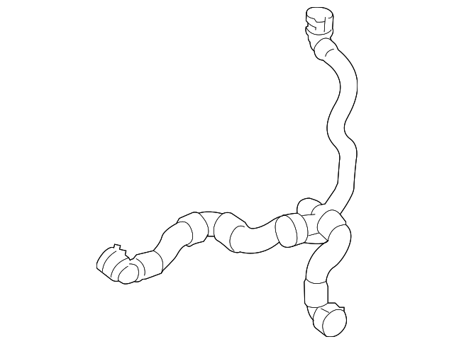 205-501-16-91 - Coolant Hose 2016-2018 Mercedes-Benz C 350e | Mercedes ...