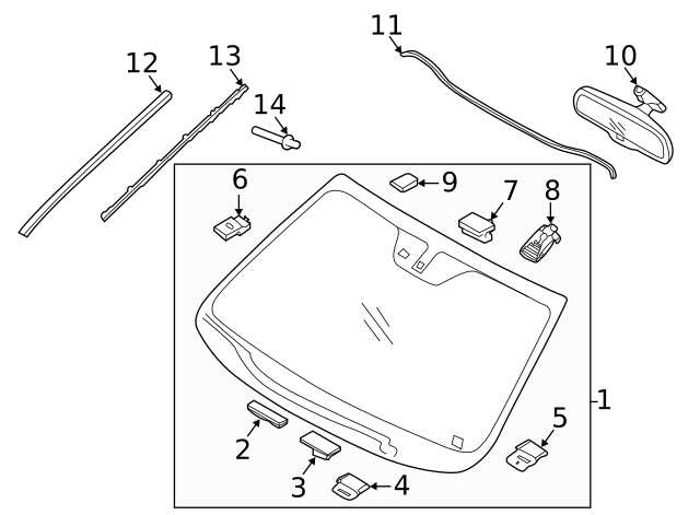 96031-3N510 - Rain Sensor Cover 2016-2024 Kia | Kia.Parts Store