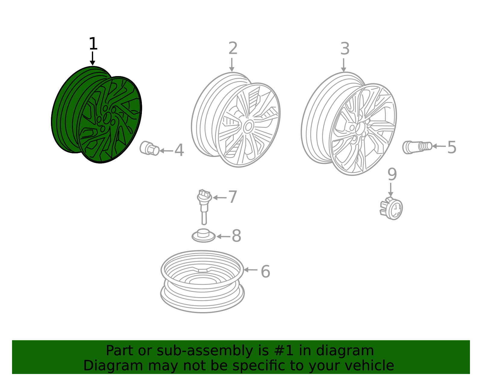 42700-TGG-A81 - 2017-2019 Honda Civic - Disk Aluminum Wheel (16X7J ...