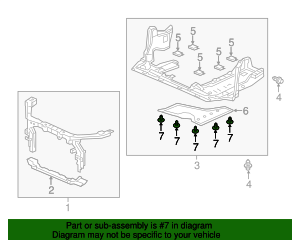 90674-TY2-A01 - Pin, Engine Cover (Lower) 2014-2020 Acura | Honda Acura ...