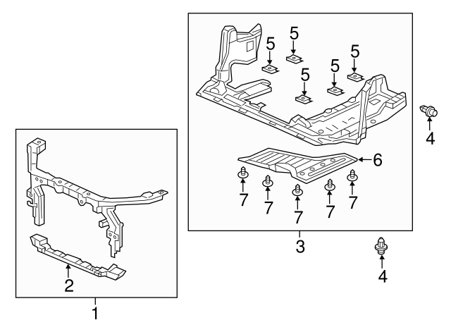 90674-TY2-A01 - Pin, Engine Cover (Lower) 2014-2020 Acura | Honda Acura ...