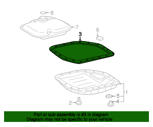 35168-52020 - Gasket, Automatic Transaxle Oil Pan 2000-2018 Toyota ...