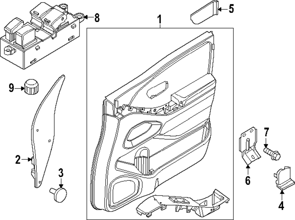 2022-2025 Nissan Frontier Window Switch 25411-9BU0E | Nissan Parts Central