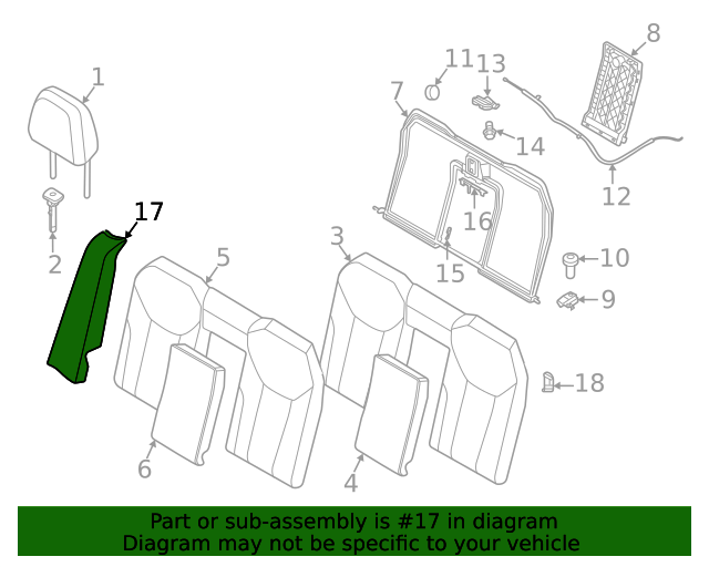 Genuine BMW 52-20-8-089-248 | Bolster | FREE Shipping on Most Orders ...