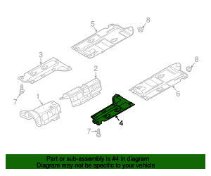 2017-2022 Genesis G90 Under Cover 84135-D2000 | QuirkParts