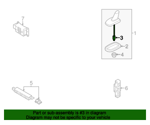 2012-2018 Volkswagen Antenna Assembly Connector 6Q0-035-575-K | OEM VW ...