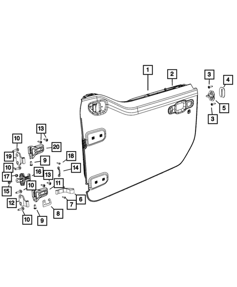 Front Door for 2021 Jeep Wrangler | My Mopar Parts