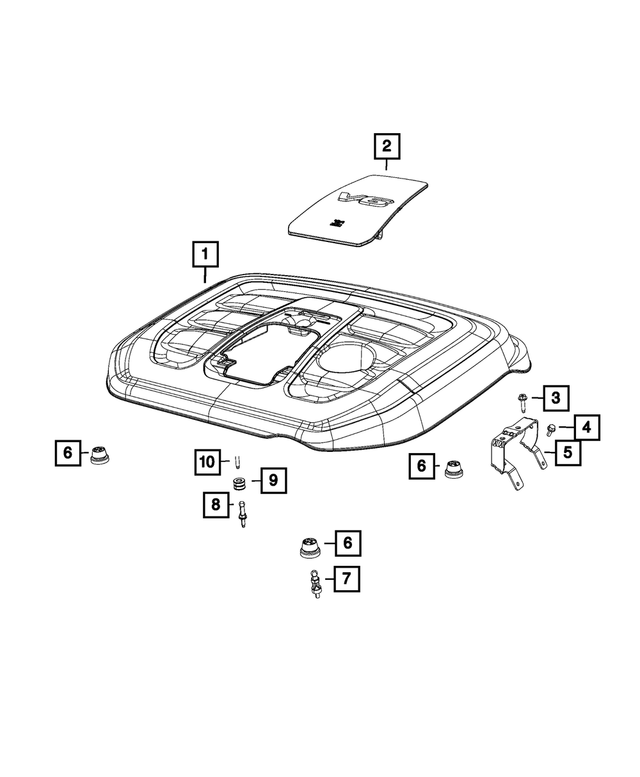 2011-2023 mopar Engine Cover Attach Ball Stud 6509494AA | Mopar eStore