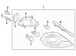 2017-2019 Volkswagen Beetle Tail Lamp Assembly 5C5-945-096-R ...