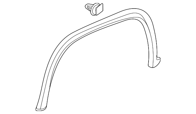 2020-2021 Chevrolet Silverado 3500 HD Wheel Opening Molding 84769118 ...