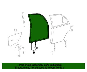 Toyota Door Weather-Strip Part# 67872aa020 | Toyota Of Colorado Springs ...