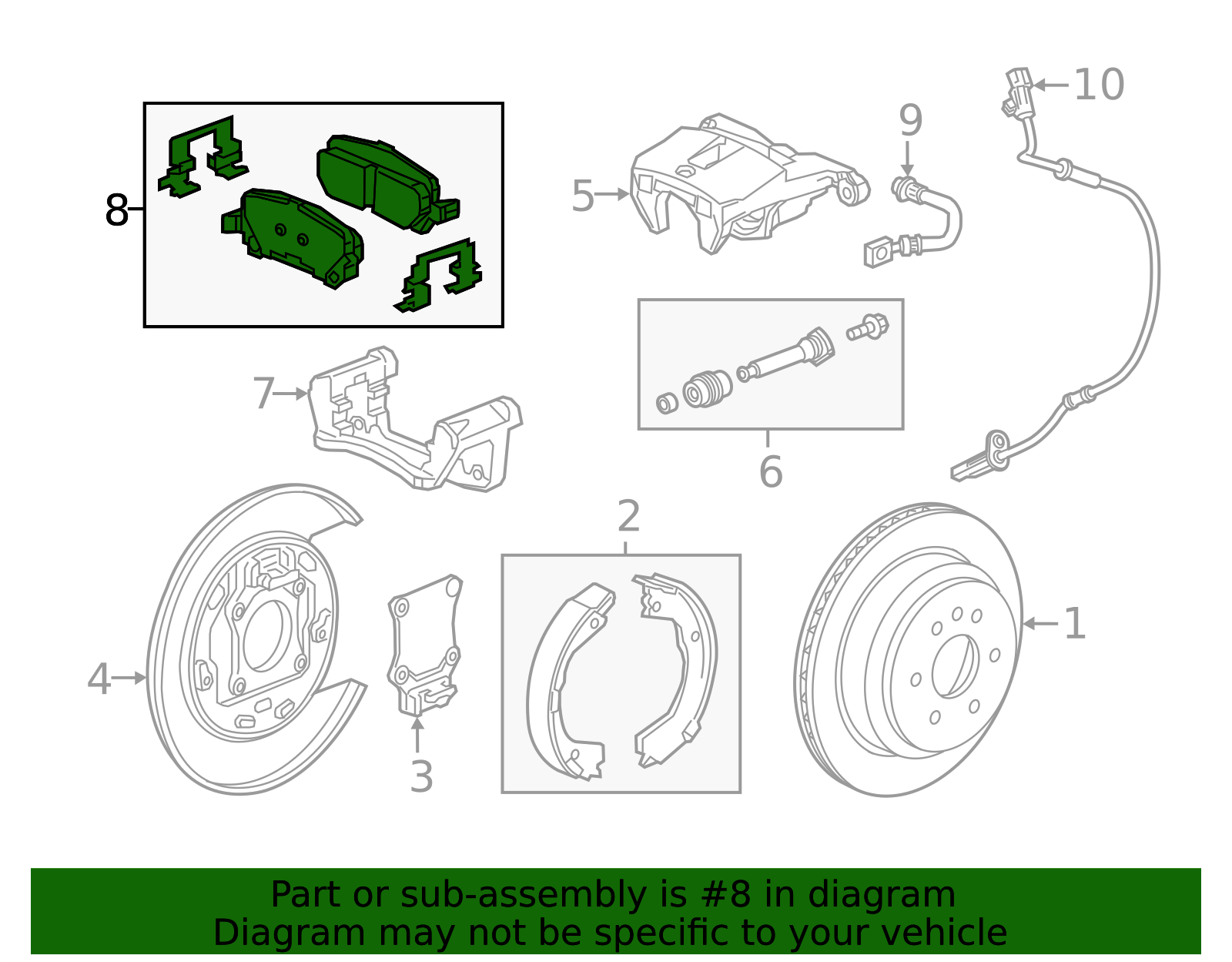 84217719 - Rear Disc Brake Pad Set 2015-2020 GM | Gateway Buick GMC Parts