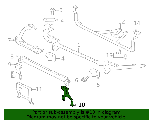 2017-2023 Jaguar F-Pace Lower Bracket T4A41267 | OEM Parts Online