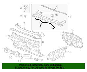 2016-2020 Buick Envision Windshield Washer Nozzle Hose 84721186 GM ...