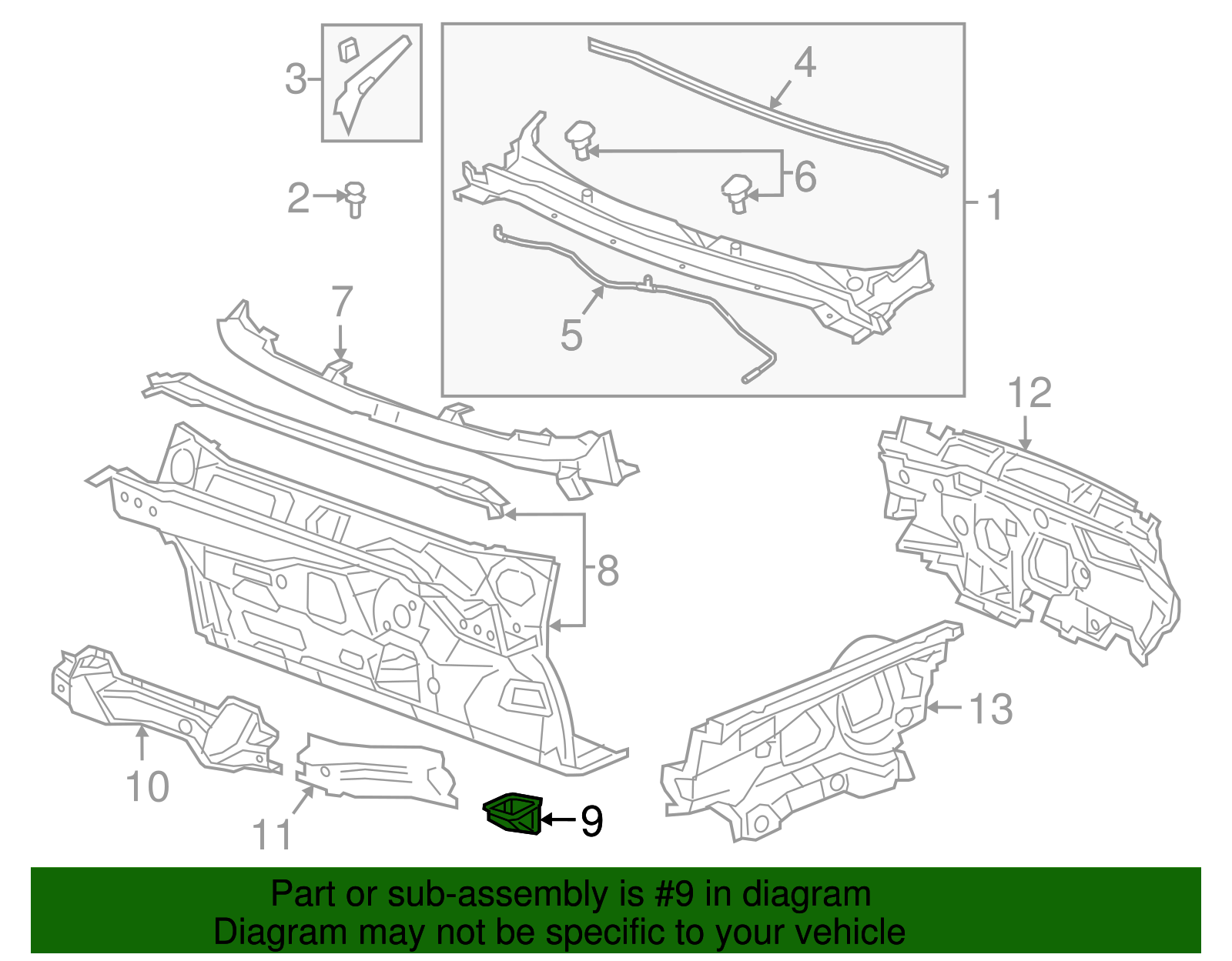 23236454 - Driver Side Plenum Drain Valve 2016-2020 Buick Envision ...