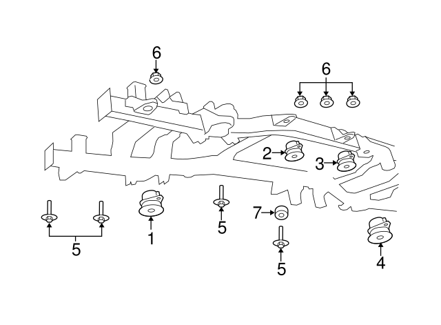 06508326-AA - Cushion Bolt - 2006-2023 Mopar | Mopar Parts Canada