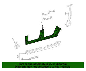 Rocker Panel - Part #167-630-37-04 | Mercedes Parts Center