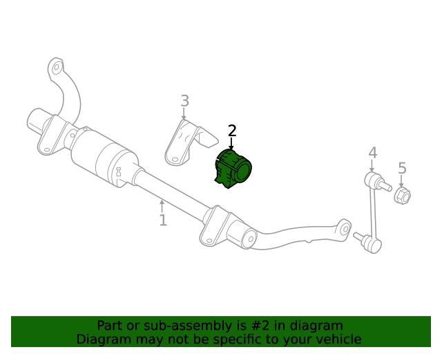 LR110782 - Suspension Stabilizer Bar Bushing 2018-2022 Land Rover ...