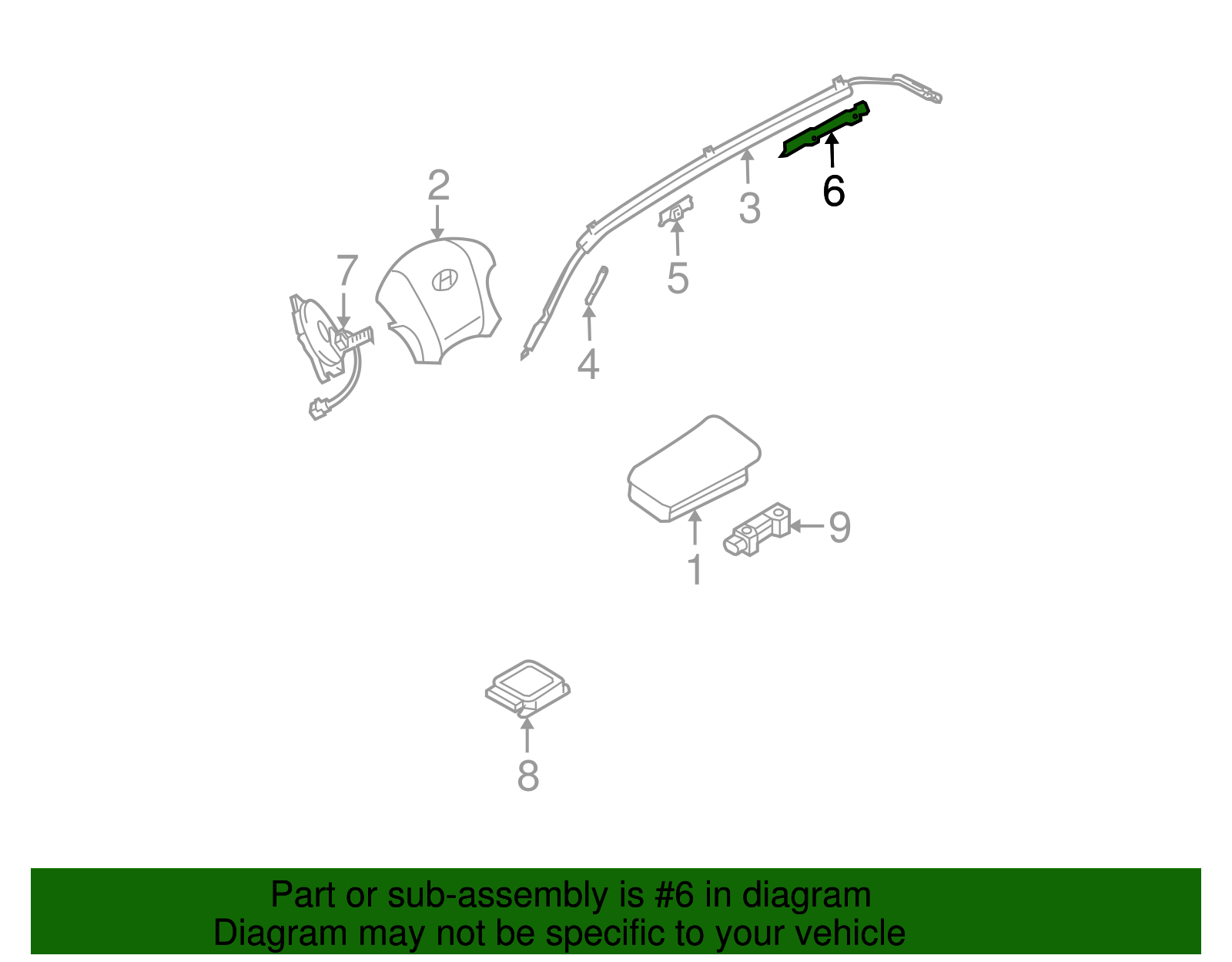 2005-2010 Kia Sportage Rear Bracket 85038-1F000 | QuirkParts