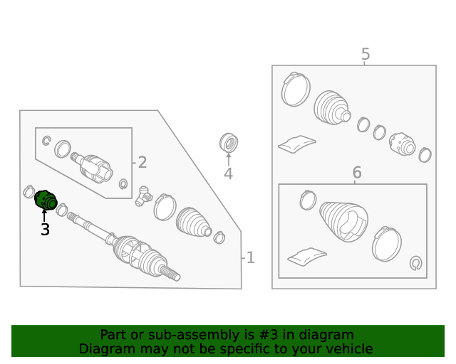43474-08010 - Drive Shaft Damper - 2021-2023 Toyota Sienna | OEM ...