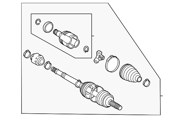 Genuine Toyota Axle Assembly part# 43420-08120 for 2021-2025 Toyota ...