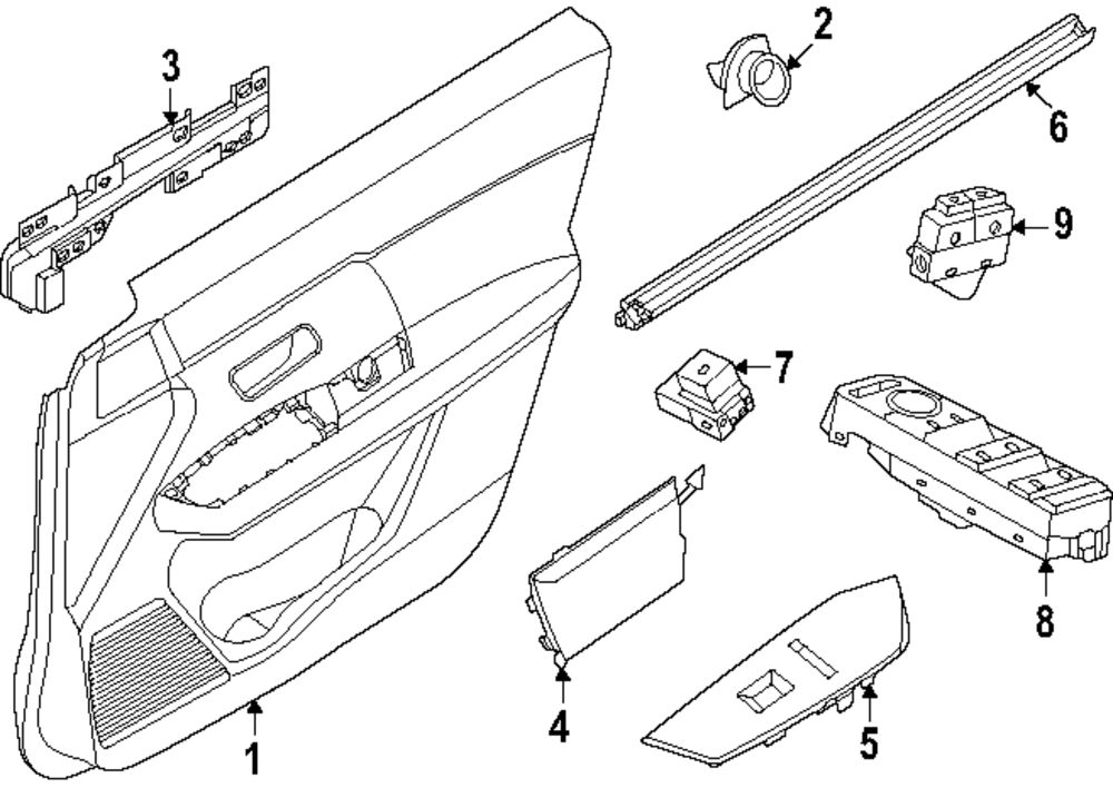 2025 Nissan Window Switch 25401-6RF1A | Temecula Nissan Parts