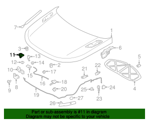2017-2023 Land Rover Hood Latch Striker Plate LR138829 | JaguarParts.com
